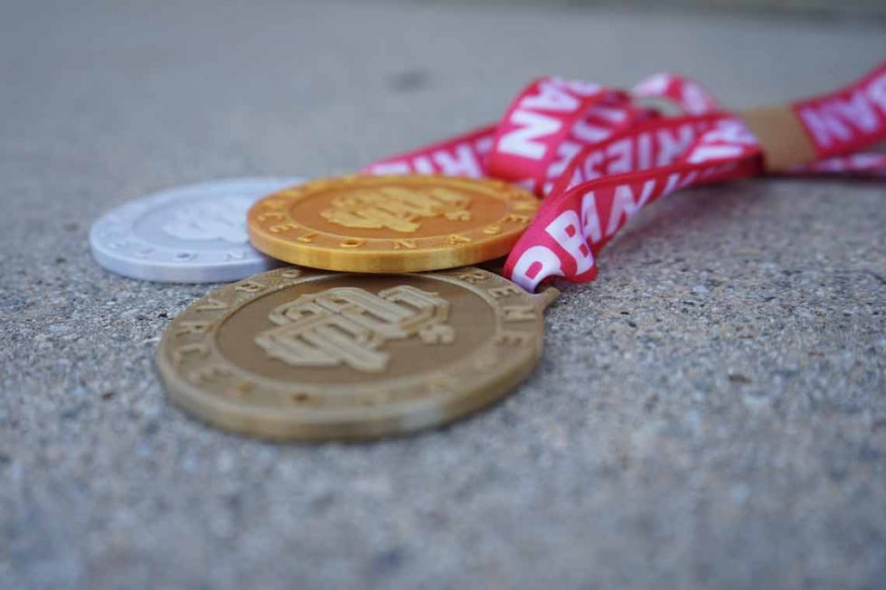 The most sustainable Extreme: medals made from recyclable masks
